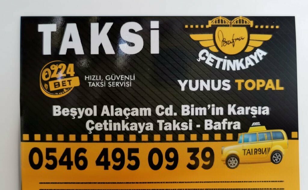 Taksi durağı Taksi Yunus Topal Bafra 7/24, Bafra, foto
