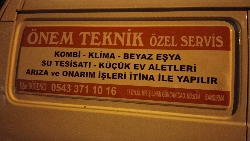 Beyaz eşya servisleri Önem Teknik Servis, Bandırma, foto