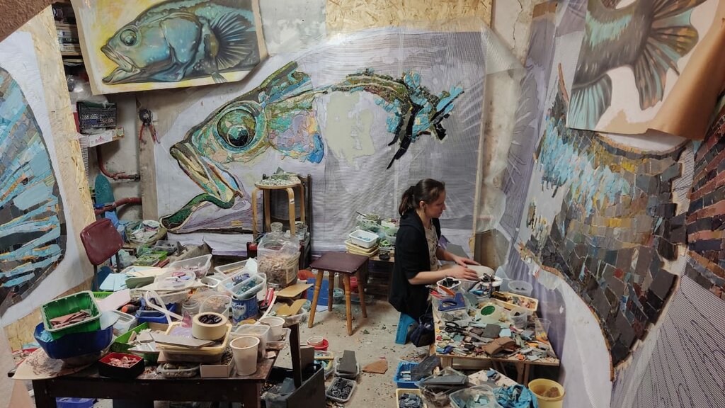 Sanat atölyeleri Mosaic masters, Moskova, foto