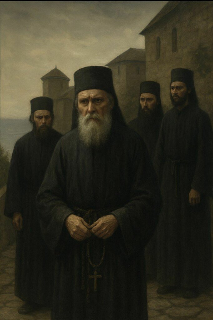 Ünlü kişilerin mezarları Монахи Ново-Афонского подворья, Saint‑Petersburg, foto