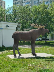 Лось (Otkrytoye Highway No:24Бс1), park, sokak heykeli  Moskova'dan