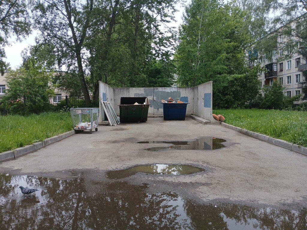 Çöp alanları Trash and garbage disposal area, Saint‑Petersburg, foto