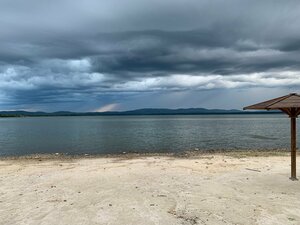 Пляж Дальний (Chelyabinsk Region, Ozersk), plaj  Ozersk'ten