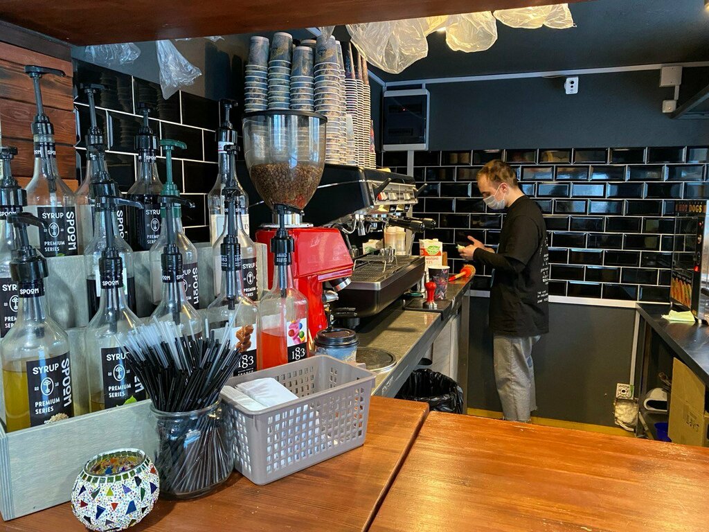 Kahve dükkanları Pechkoff, Salehard, foto