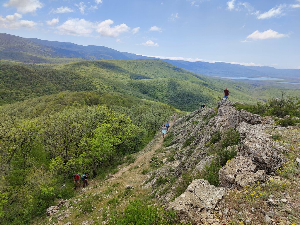 Dağ zirvesi Гора Сандык-Кая 837 метров, Kırım Cumhuriyeti, foto