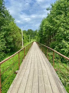 Самый длинный мост (Vologda Region, Totma, Zelenskiy peshekhodny most), turistik yerler  Totma'dan