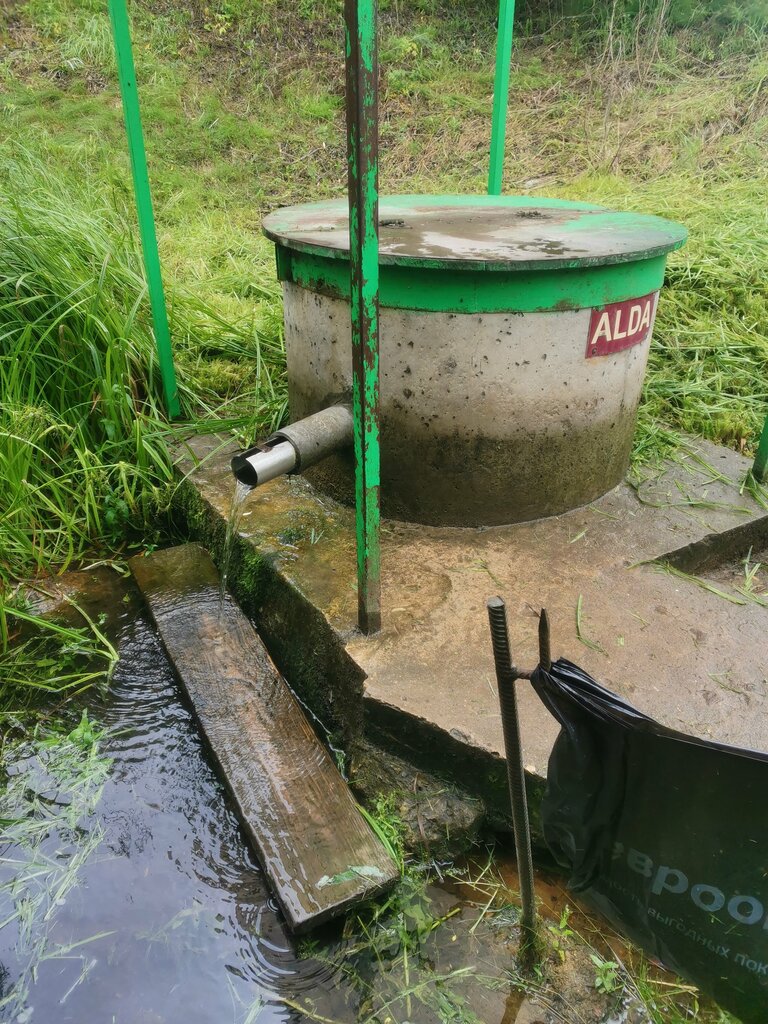 Pınar, çay Spring, stream, Slonim, foto