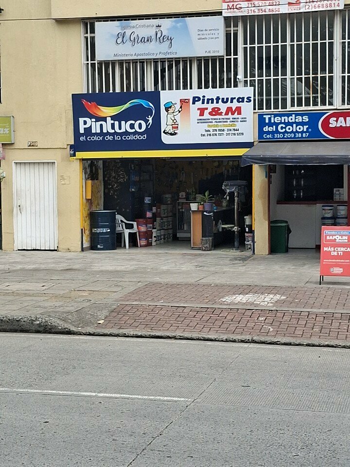 Boya ve cila malzemeleri üretim ve satış yerleri T Y M, Cali, foto