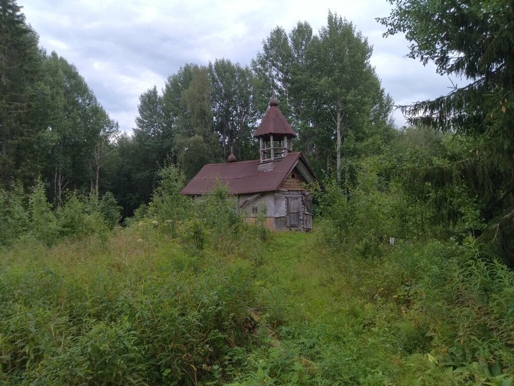 Şapel, haç anıtı St. Nicholas Chapel, Karelya, foto
