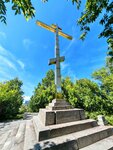 Поклонный крест в память о погибших в годы сталинских репрессий (Pervomayskiy Lane No:11, Krutoovrazhniy Settlement), şapel, haç anıtı  Tomsk'tan