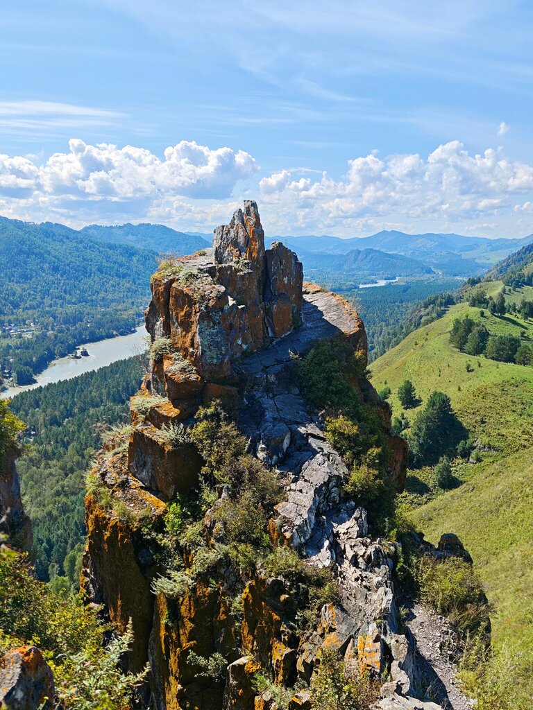 Seyir terası Смотровая площадка на Гору Чёртов палец, Altayski krayı, foto