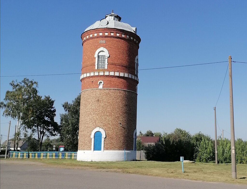 Mühendislik altyapısı Водонапорная башня, Çausy, foto