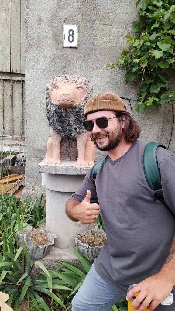 Dekorasyon ve süsleme, onur panosu Лев, Rustavi (Bostandere), foto