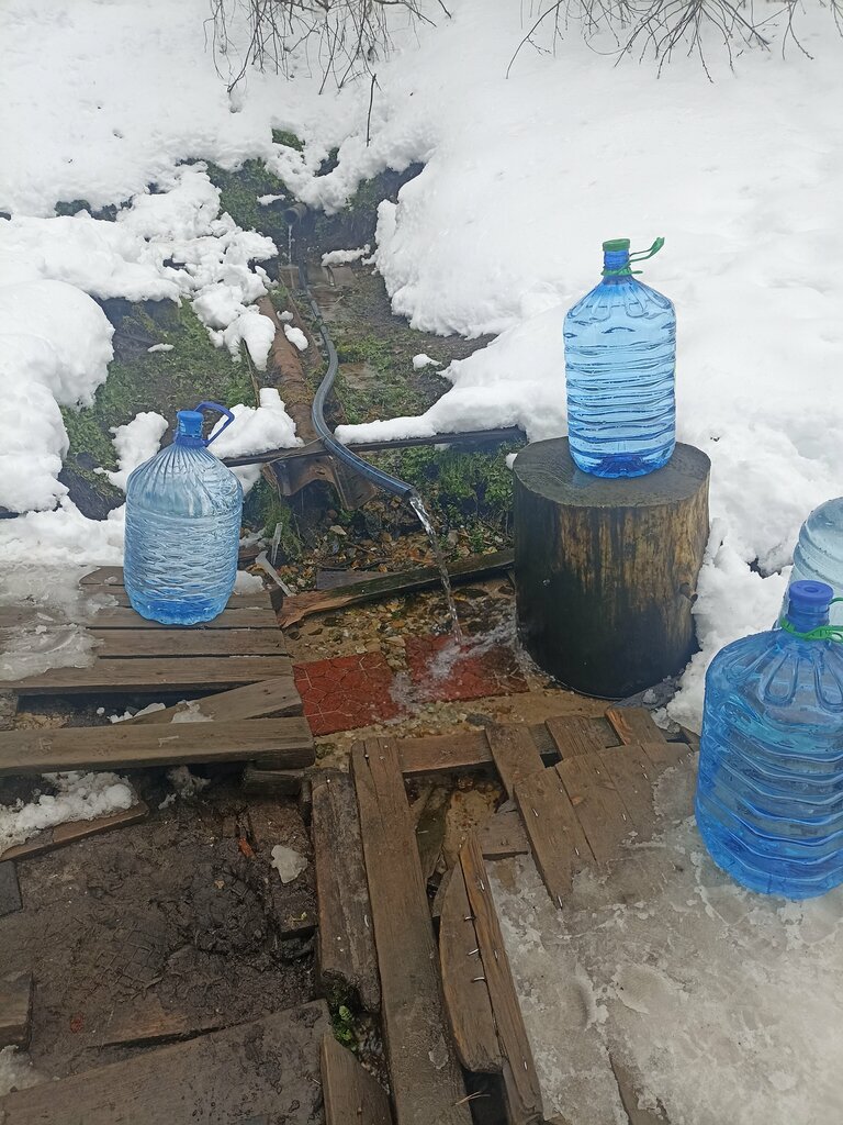 Pınar, çay Spring, stream, Moskova ve Moskovskaya oblastı, foto
