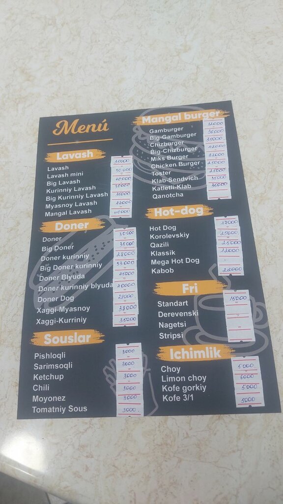 Fast food Orikzor markaz somsa, Taşkent, foto