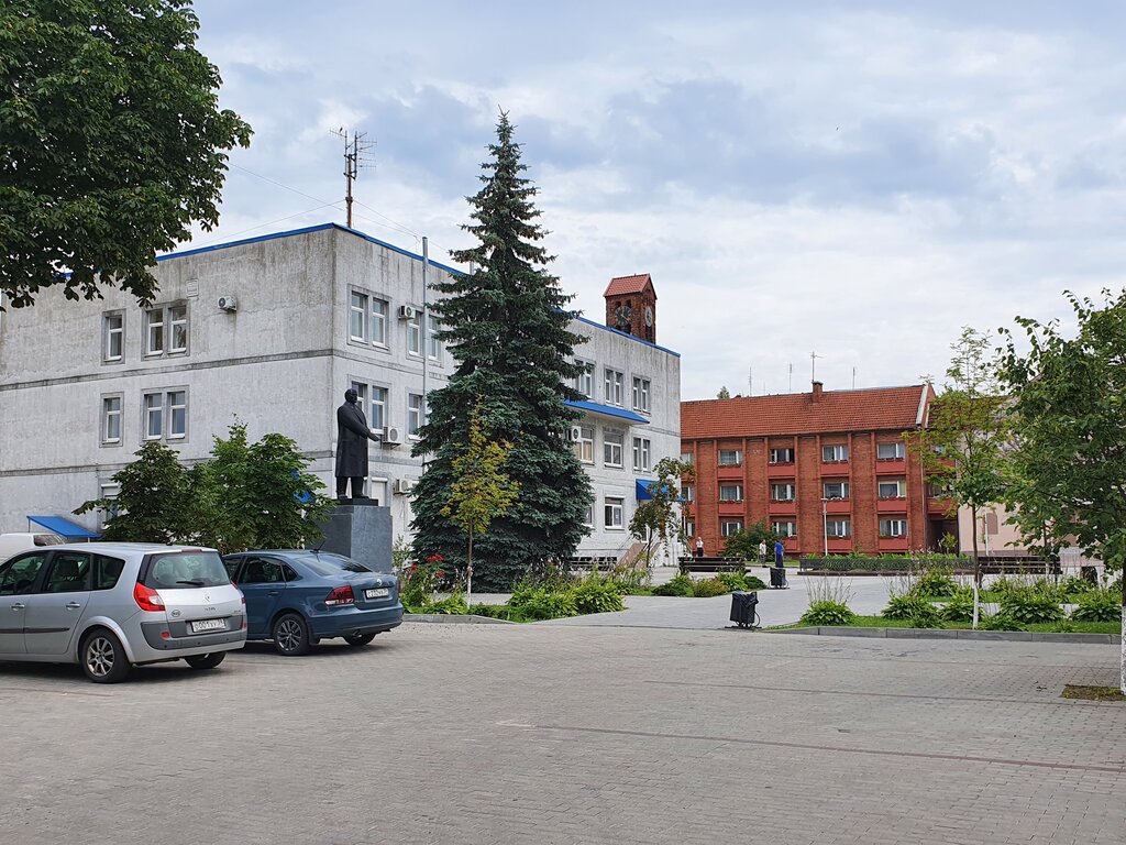 Anıt, heykel В.И. Ленин, Neman, foto