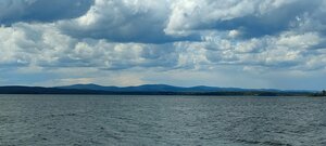 Observation deck (Chelyabinsk Region, Chebarkul, poluostrov Maryin), seyir terası  Çebarkul'den