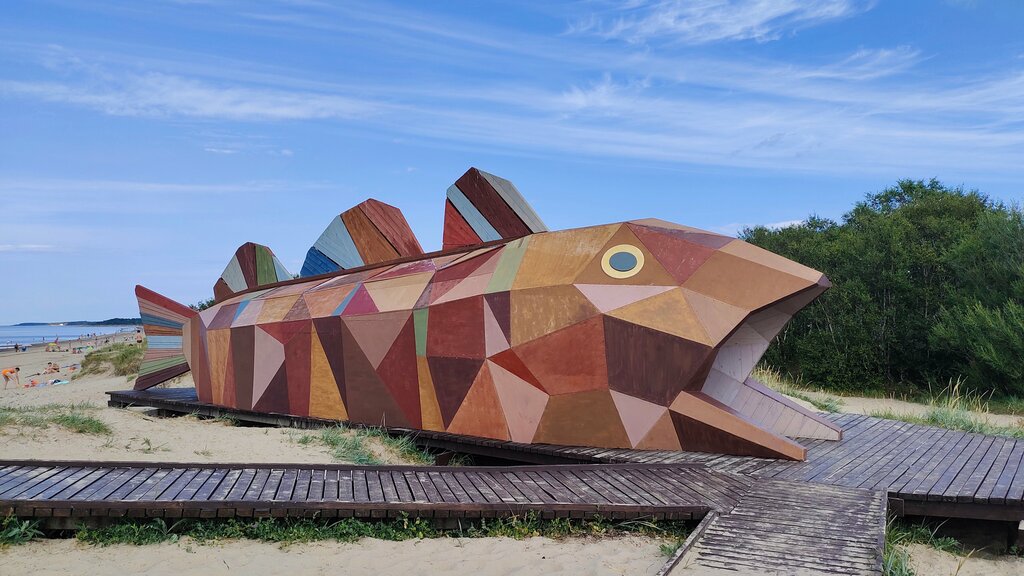 Turistik yerler Арт-объект Треска, Severodvinsk, foto