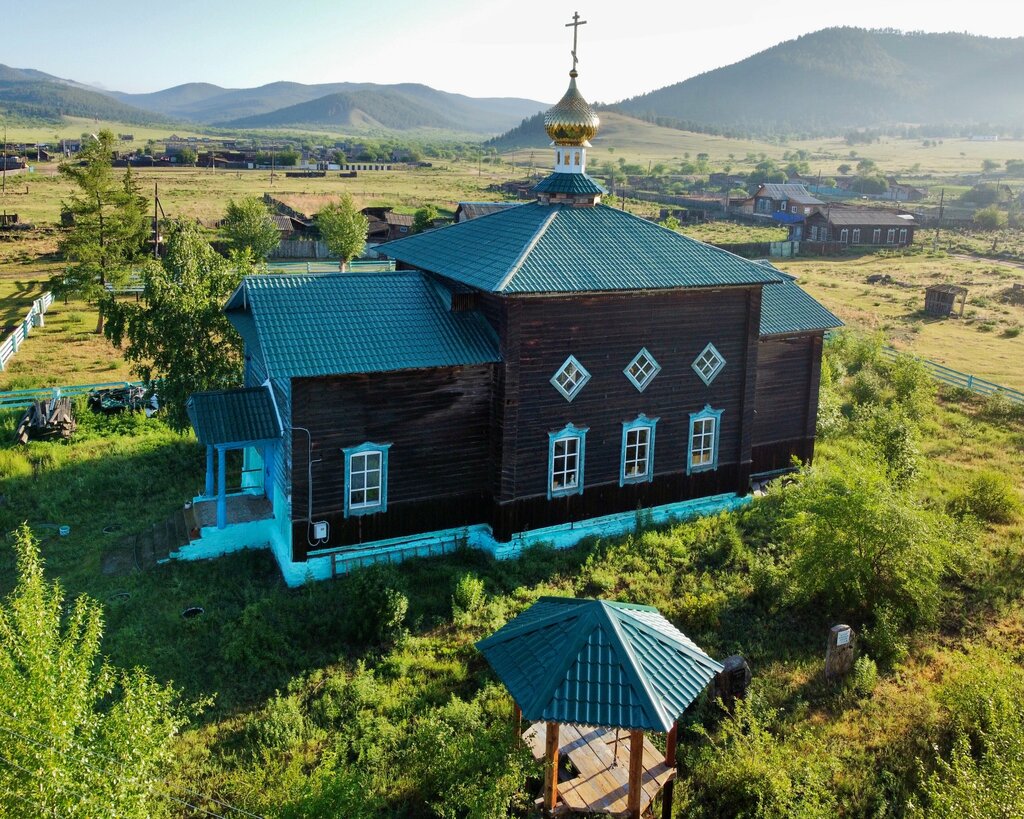 Turistik yerler Здание церкви, Buriatya, foto