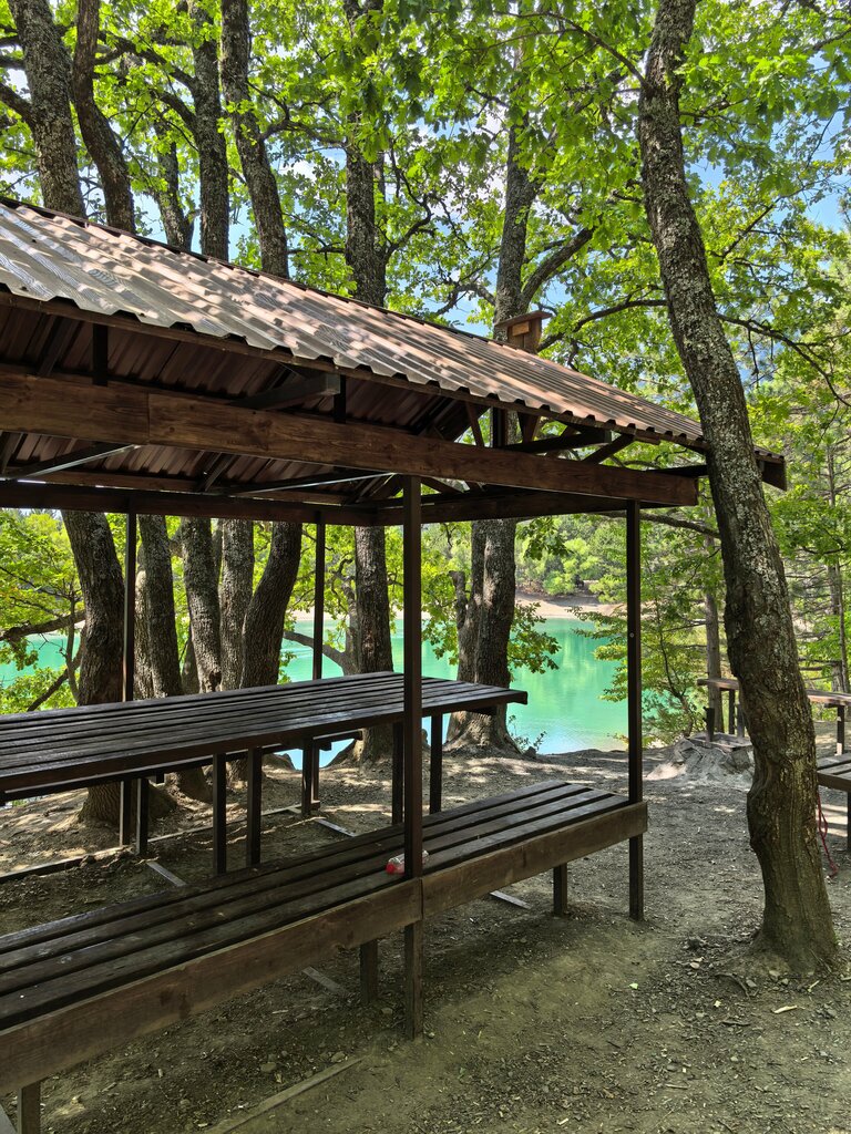 Mangal veya barbekü alanı Barbecue area, Kırım Cumhuriyeti, foto