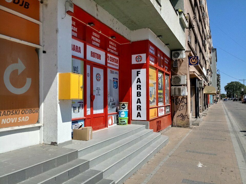 Boya ve cila malzemeleri üretim ve satış yerleri Rotor, Novi Sad, foto