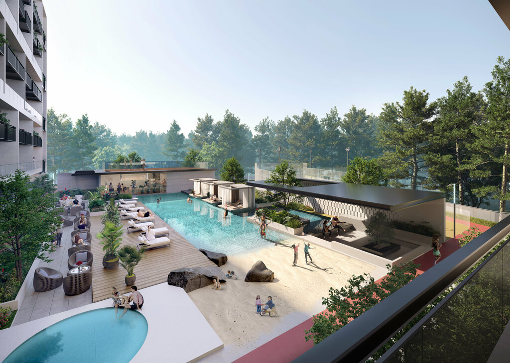 Konut blokları Beverly Boulevard, Dubai, foto