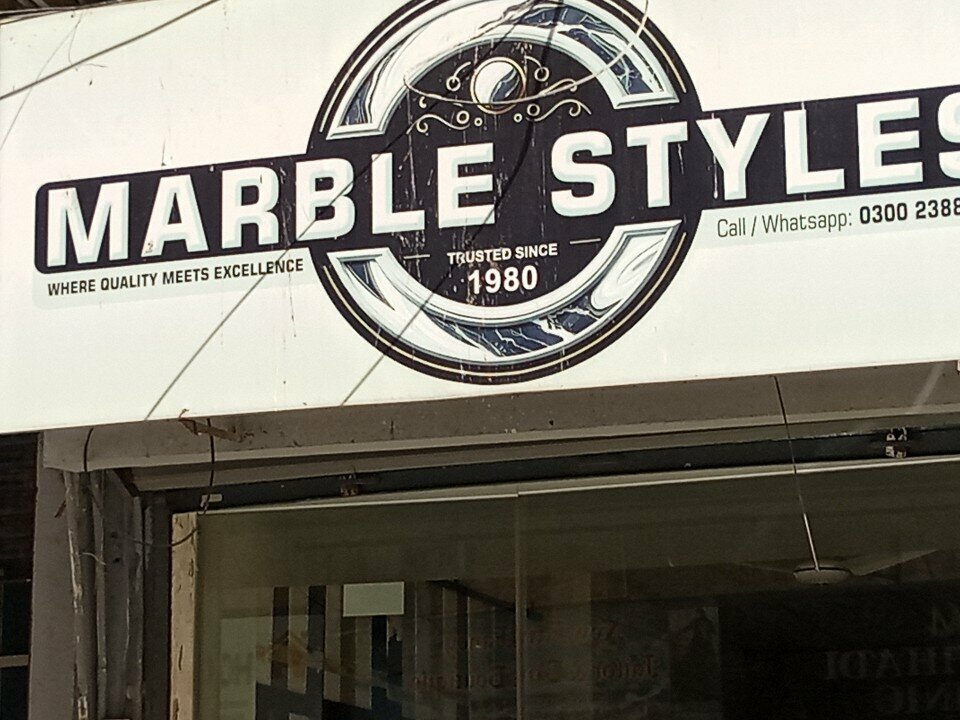 Taş ürünler ve yapılar Marble styles, Karaçi, foto
