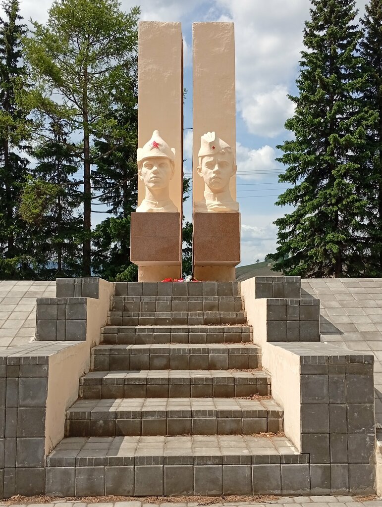 Anıt, heykel Погибшим участникам Великой Отечественной войны, Zabaykalski krayı, foto
