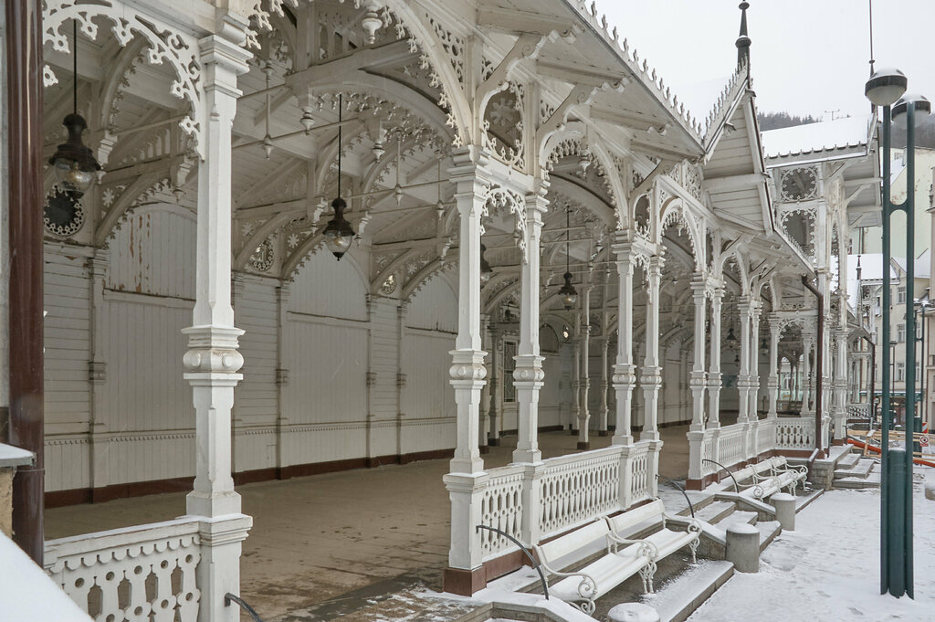 Turistik yerler Tržní kolonáda, Karlovy Vary, foto