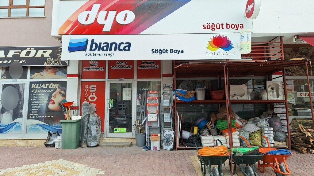 Boya ve cila malzemeleri üretim ve satış yerleri Söğüt Boya, Konya, foto