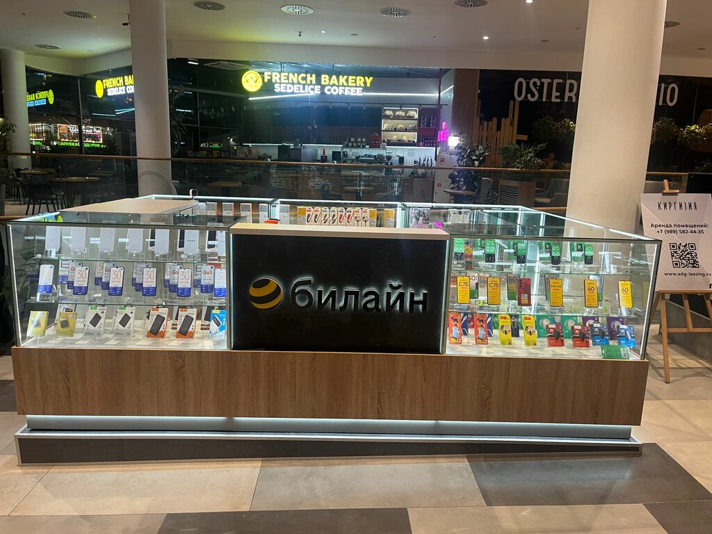 Cep telefonu ve aksesuarları satış mağazaları beeline, Moskova, foto