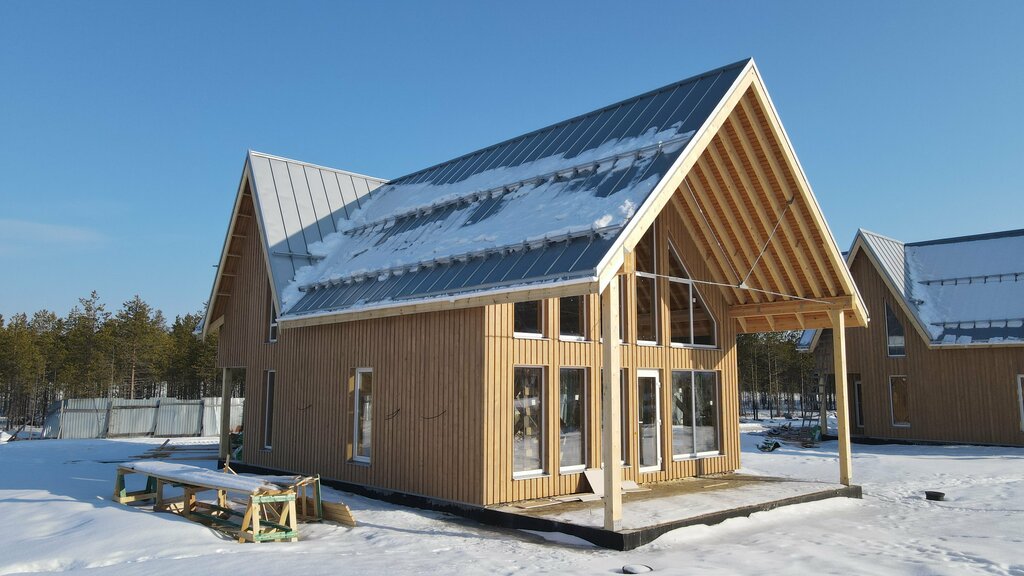 Yazlık ev inşaatı Завод каркасных домов, Saint‑Petersburg, foto