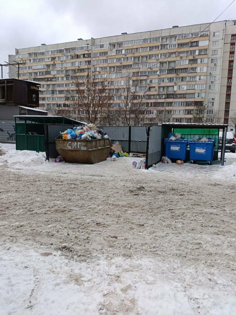 Ayrı çöp toplama noktası Waste sorting, Moskova, foto