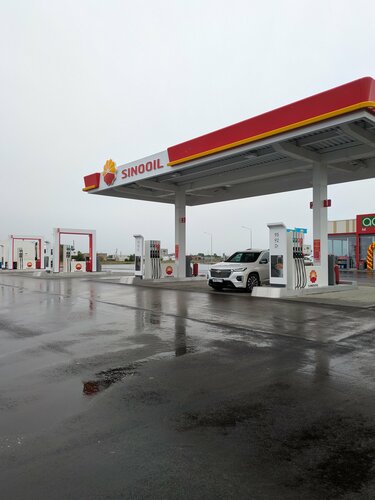 Benzin istasyonu Sinooil, Kostanay eyaleti, foto
