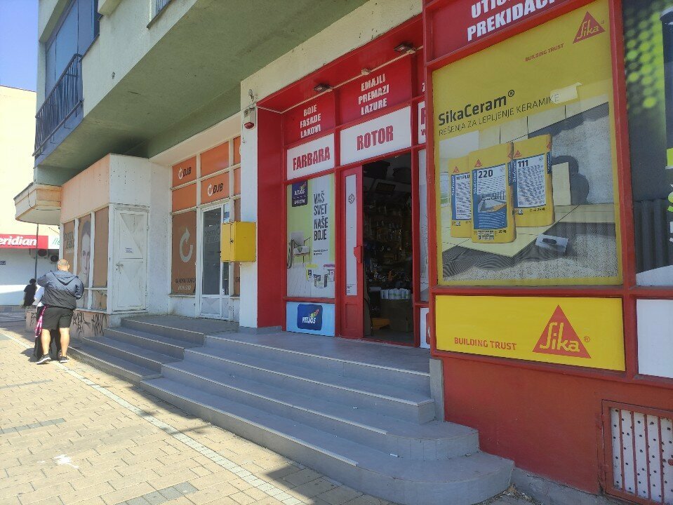 Boya ve cila malzemeleri üretim ve satış yerleri Rotor, Novi Sad, foto