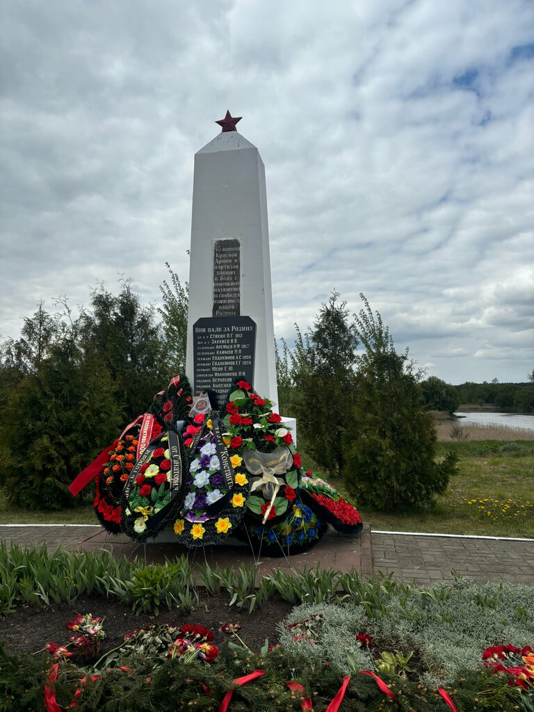 Anıt, heykel Братская могила, Minskaya oblastı, foto
