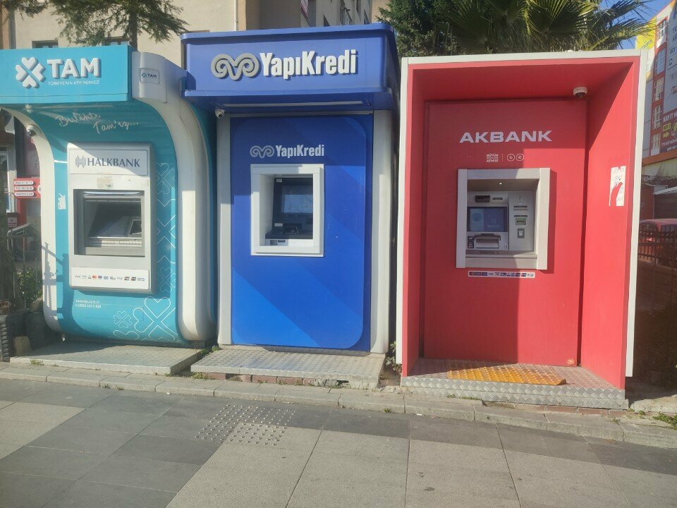ATM'ler Akbank ATM, İstanbul, foto