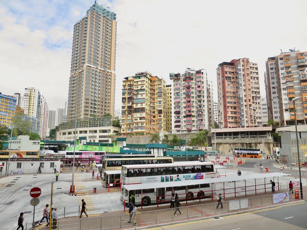 Toplu taşıma durağı Yue Man Square Public Transport Interchange, Kowloon, foto