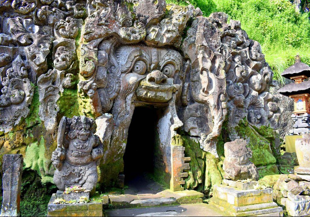 Turistik yerler Goa Gajah, Bali, foto