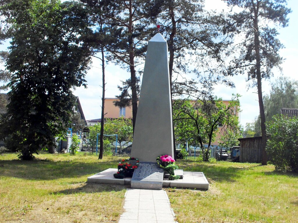 Anıt, heykel Советским воинам и партизанам, Brestskaya oblastı, foto