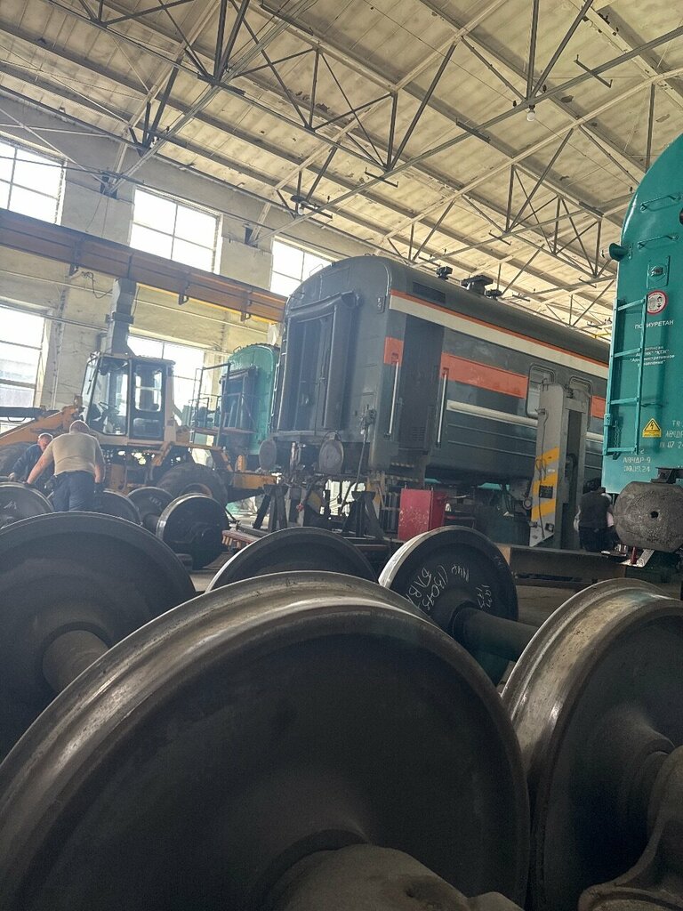 Demiryolu ekipmanları Borovskoye Locomotive and Wagon Repair Depot, Şçuçinsk, foto