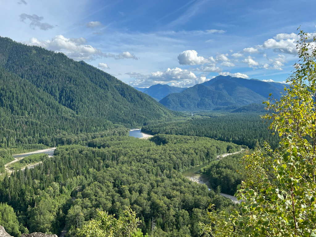 Dağ zirvesi Верблюжья гора, İrkutskaya oblastı, foto