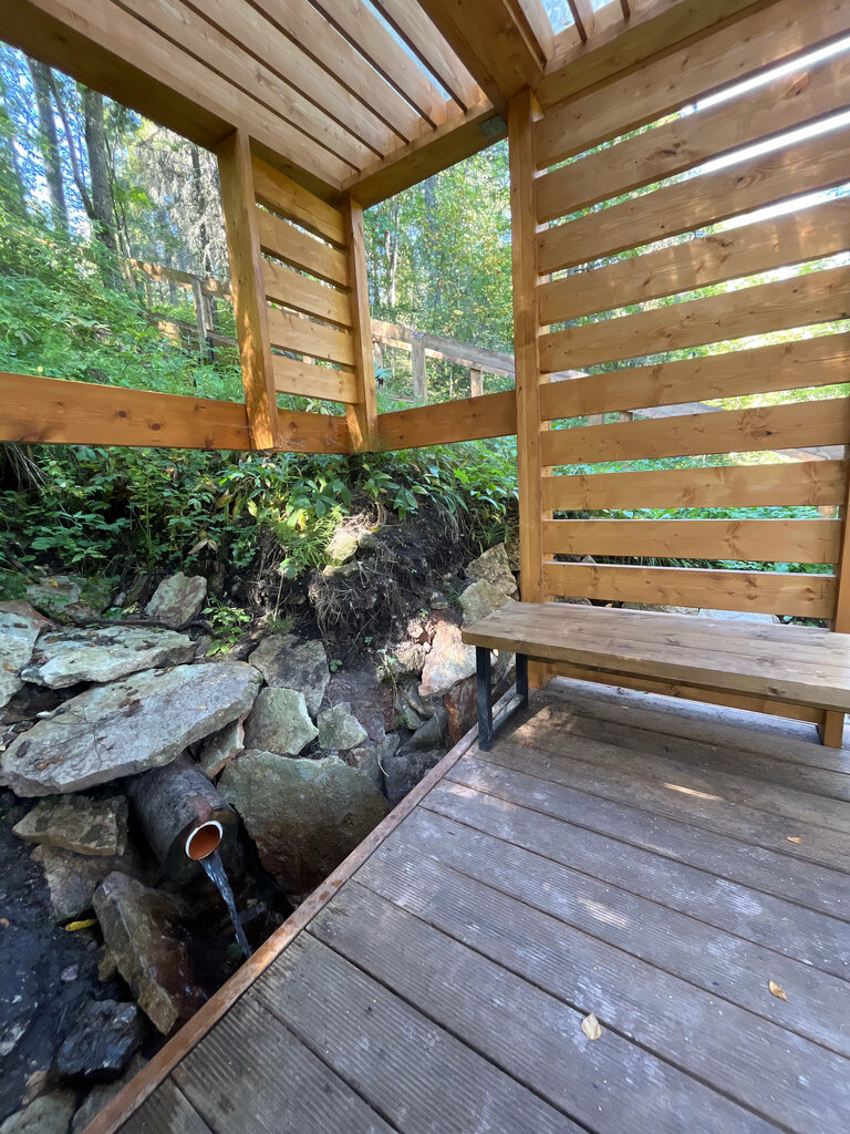 Pınar, çay Spring, stream, Vologodskaya oblastı, foto