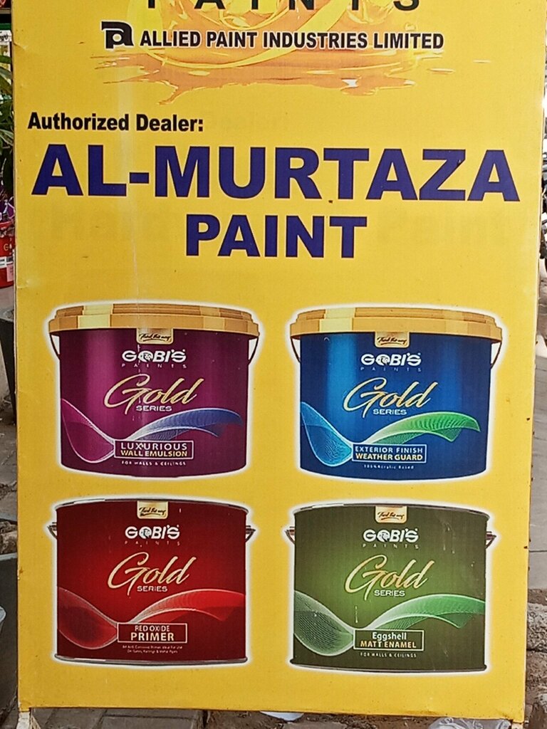 Boya ve cila malzemeleri üretim ve satış yerleri Al Murtaza, Karaçi, foto