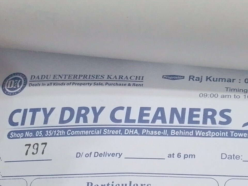 Kuru temizlemeciler City dry cleaner, Karaçi, foto