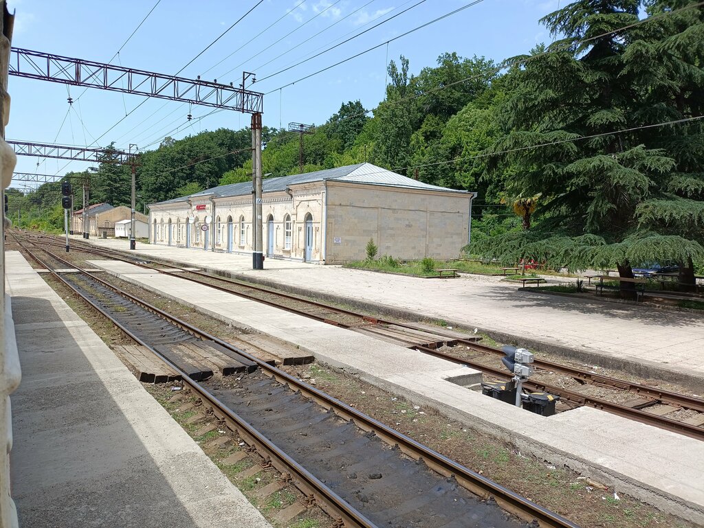 Tren istasyonu Rioni Station, Kutaisi, foto