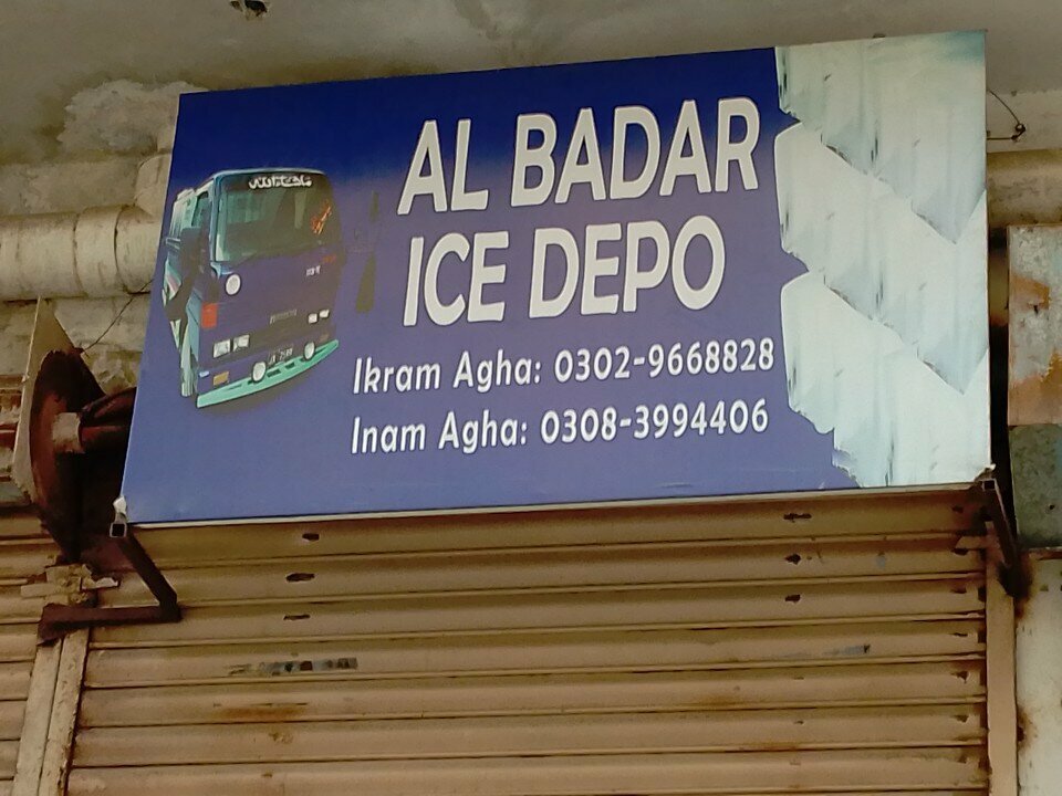 Yiyecek buzu Al badar, Karaçi, foto