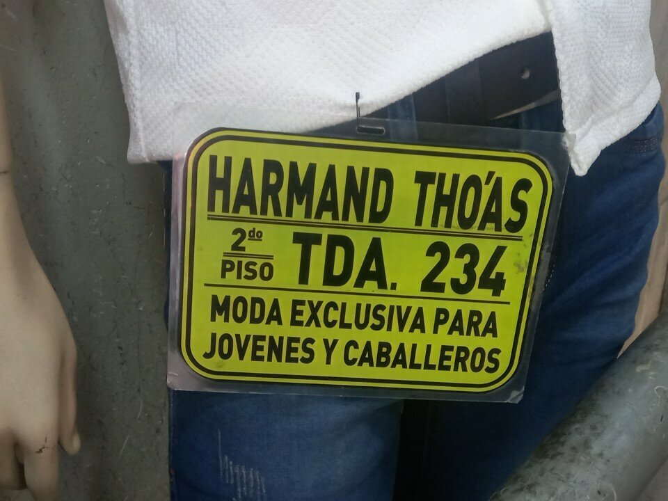 Dış giyim mağazası Harmand Tho'as, Lima, foto