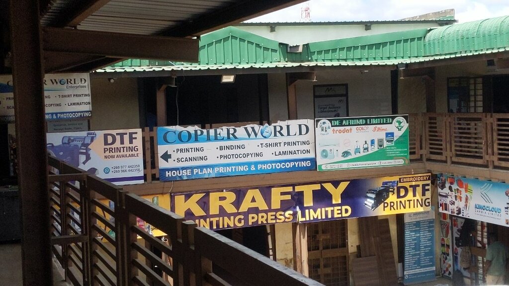 Baskı hizmetleri Krafty Printing Press Ltd, Lusaka, foto