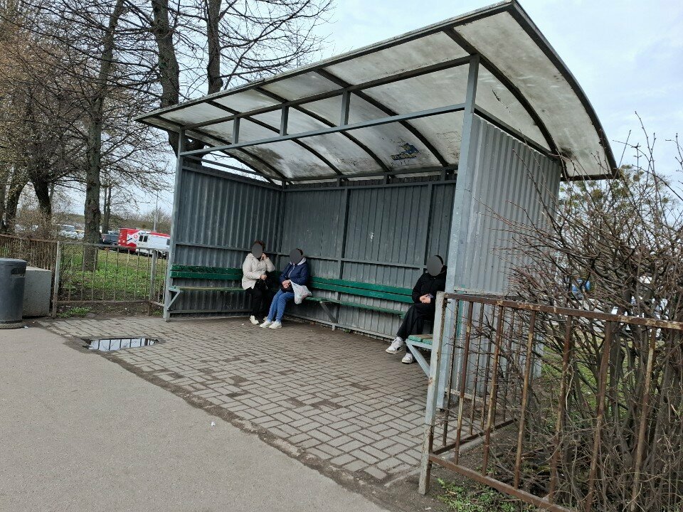 Toplu taşıma durağı Ул. Аллея Смелых, Kaliningrad, foto